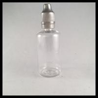 China Clear Plastic Cosmetic Dropper Bottles 50ml , Medical Packing Plastic Eye Dropper Bottles for sale