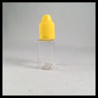 China Clear Plastic PET Dropper Bottles 10ml Screen Printing Acid Base Resistance for sale