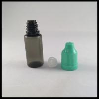 China Small Black PET Dropper Bottles10ml For Perfume Packing Chemical Stability for sale