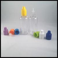 China Empty Long PET Dropper Bottles 60ml E Liquid Chemical Stability Health And Safety for sale