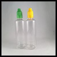 China Big Capacity 100ml Plastic Dropper Bottles , Clear Plastic Empty Eye Dropper Bottles for sale