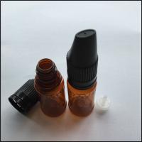 China 10ml Amber Eye Dropper Bottles , Medical Grade 10ml Plastic Dropper Bottles for sale