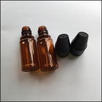 China 10ml Amber Eye Dropper Bottles , Medical Grade 10ml Plastic Dropper Bottles for sale