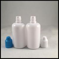 China Round PET Dropper Bottles Milk White Plastic Container For Flavored Sauce for sale