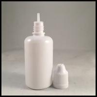 China Round PET Dropper Bottles Milk White Plastic Container For Flavored Sauce for sale