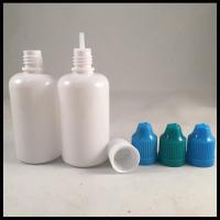China Round PET Dropper Bottles Milk White Plastic Container For Flavored Sauce for sale