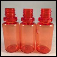 China Red Smoke Oil Dropper Bottle , 10ml Plastic Dropper Bottles Acid Base Resistance for sale
