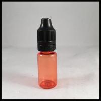 China Red Smoke Oil Dropper Bottle , 10ml Plastic Dropper Bottles Acid Base Resistance for sale