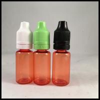 China Red Smoke Oil Dropper Bottle , 10ml Plastic Dropper Bottles Acid Base Resistance for sale