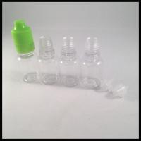 China Long Thin 10ml Eye PET Dropper Bottles Food Grade Durable Eco - Friendly for sale