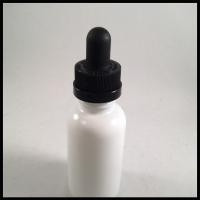 China Milk White 30ml Essential Oil Dropper Bottles E cigarette Liquid Bottle for sale