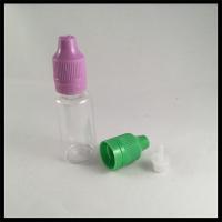 China Pharmaceutical Small Plastic Dropper Bottles 15ml Custom Label Printing Eco - Friendly for sale