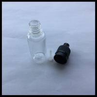 China Transparent PET E Liquid Bottles 15ml Long Thin Tip Dropper With Childproof Tamper Cap for sale