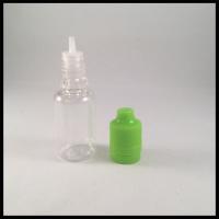 China Small Plastic PET E Liquid Bottles , Transparent Pharmaceutical Ear Dropper Bottle for sale
