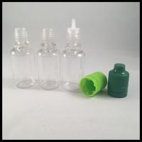 China Small Plastic PET E Liquid Bottles , Transparent Pharmaceutical Ear Dropper Bottle for sale