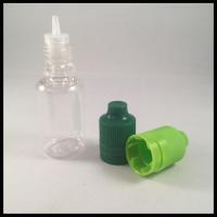 China Small Plastic PET E Liquid Bottles , Transparent Pharmaceutical Ear Dropper Bottle for sale