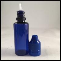 China Pharmaceutical PET E Liquid Bottles 20ml Blue Excellent Low Temperature Performance for sale
