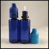 China Pharmaceutical PET E Liquid Bottles 20ml Blue Excellent Low Temperature Performance for sale