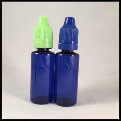 China Pharmaceutical PET E Liquid Bottles 20ml Blue Excellent Low Temperature Performance for sale