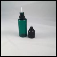 China Empty Medicine Dropper Bottle , Green 50ml Plastic Dropper Bottles Eco - Friendly for sale