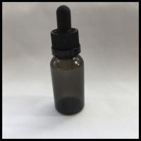 China Black Empty PET E Liquid Bottles , Medical Grade Plastic Eye Dropper Bottles for sale
