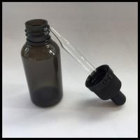 China Black Empty PET E Liquid Bottles , Medical Grade Plastic Eye Dropper Bottles for sale