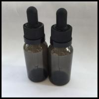 China Black Empty PET E Liquid Bottles , Medical Grade Plastic Eye Dropper Bottles for sale