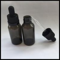 China Black Empty PET E Liquid Bottles , Medical Grade Plastic Eye Dropper Bottles for sale