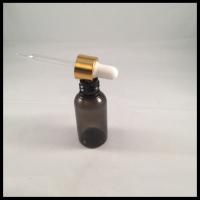 China 30ml Empty Plastic Pipette Bottles Gold Cap Chemical Stability for sale