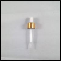 China 30ml Empty Plastic Pipette Bottles Gold Cap Chemical Stability for sale