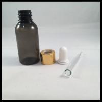 China 30ml Empty Plastic Pipette Bottles Gold Cap Chemical Stability for sale