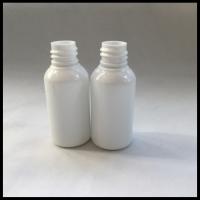 China White Plastic PET E Liquid Bottles 30ml Label Printing With Childproof Cap for sale
