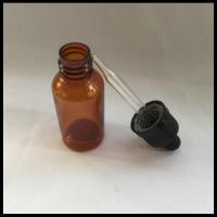 China Pharmaceutical Amber Eye Dropper Bottles , Plastic Squeezable Dropper Bottles for sale