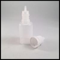 China Child Proof Plastic Dropper Bottles 20ml , LDPE Empty Eye Dropper Bottles for sale
