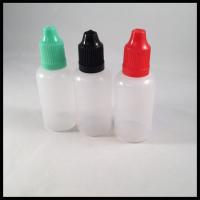 China 30ml Childproof Dropper Bottle Ldpe , Bulk Liquid Small Plastic Dropper Bottles for sale