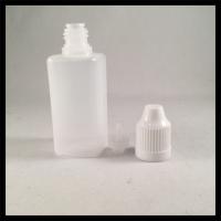 China Durable 30ml Childproof LDPE Dropper Bottles Small Capacity Plastic Container for sale