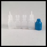 China Colorful Cap 5ml PE E Liquid Bottles , Child Resistant Dropper Bottles HDPE for sale