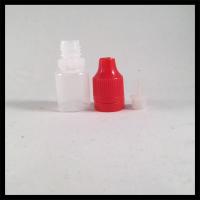 China Colorful Cap 5ml PE E Liquid Bottles , Child Resistant Dropper Bottles HDPE for sale