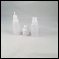 China 10ml Childproof PE E Liquid Bottles , Food Grade E Juice Liquid Dropper Bottle for sale