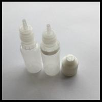 China Pharmaceutical Grade PE E Liquid Bottles LDPE 10ml With Tip Custom Label Printing for sale