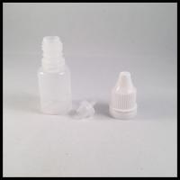China E Liquid 10ml LDPE PE E Liquid Bottles With Child Resist Cap Acid Base Resistance for sale