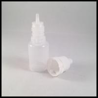 China E Liquid 10ml LDPE PE E Liquid Bottles With Child Resist Cap Acid Base Resistance for sale