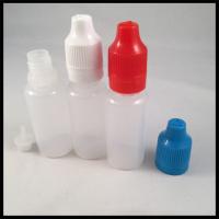China PE Soft 15ml Plastic Needle Tip Dropper Bottle Screen Printing Logol Eco - Friendly for sale