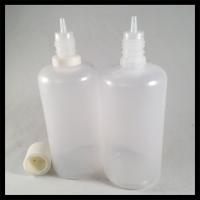 China Food Grade 100ml PE E Liquid Bottles , Custom Plastic Eye Dropper Bottles for sale