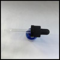 China Small Eye Dropper Bottles Blue , Essential Oil Empty Plastic Dropper Bottles for sale