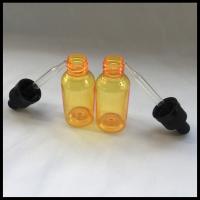 China Orange Plastic Pipette Bottles Food Grade For Liquid Flavoring Packing for sale