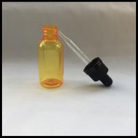 China Orange Plastic Pipette Bottles Food Grade For Liquid Flavoring Packing for sale