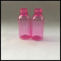 China Pink Pet Plastic PET E Liquid Bottles Cosmetic Packing Excellent Low Temperature Performance for sale