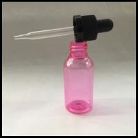China Pink Pet Plastic PET E Liquid Bottles Cosmetic Packing Excellent Low Temperature Performance for sale