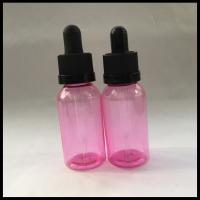 China Pink Pet Plastic PET E Liquid Bottles Cosmetic Packing Excellent Low Temperature Performance for sale